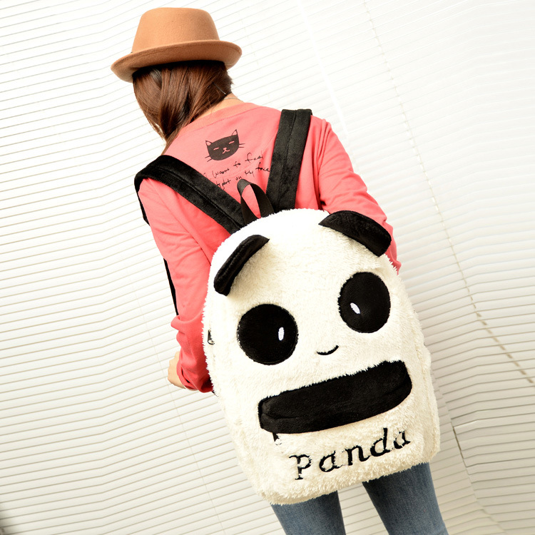 Cute Furry Panda Backpack Bag Kk7 on Luulla