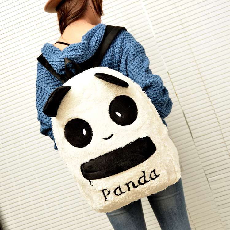 Cute Furry Panda Backpack Bag Kk7 on Luulla
